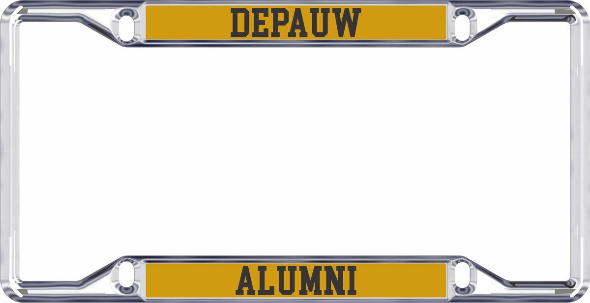 Alumni License Plate Frame – DePauw University Campus Store